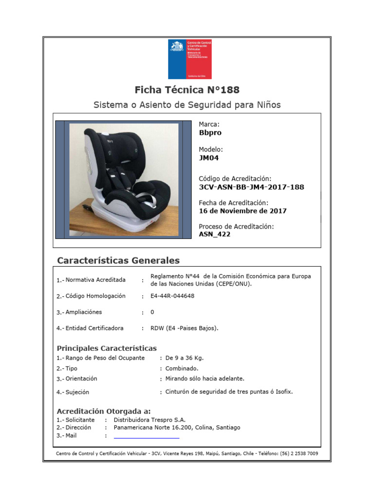 188 Ficha Técnica ASN - 422 Bbpro JM04 | PDF