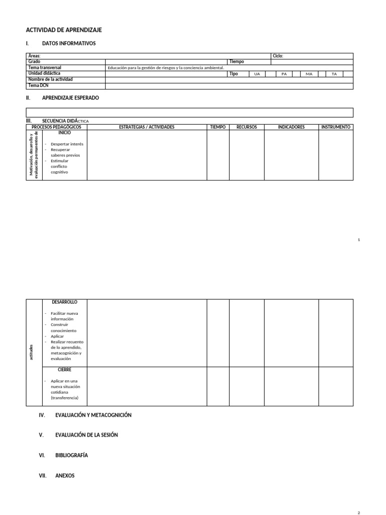 Actividad de Aprendizaje en Gestión de Riesgos | PDF