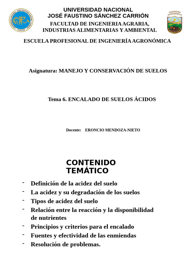 Encalado de Suelos Ácidos: Guía Completa | PDF | Ácido | Fertilizante