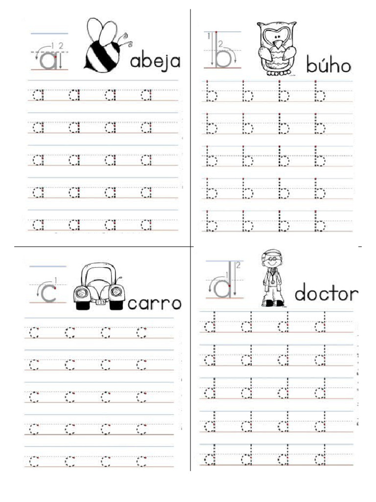 Abecedario Minusculas Trazos | PDF