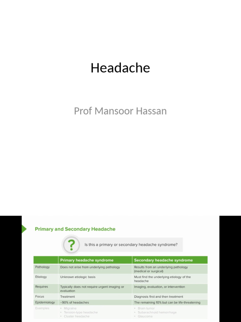 Headache | PDF