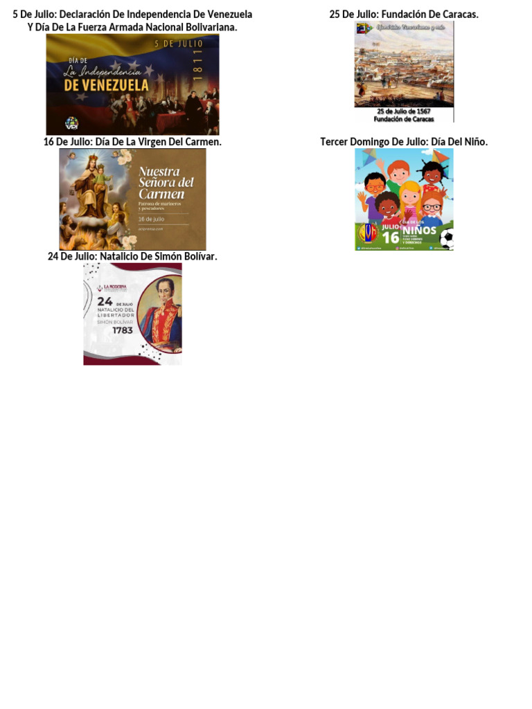 Efemerides de Julio | PDF