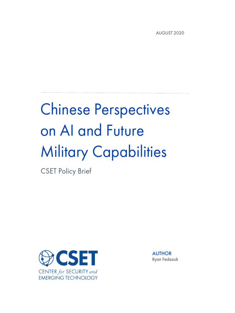 CSET Chinese Perspectives | PDF | Artificial Intelligence | Intelligence (AI) & Semantics