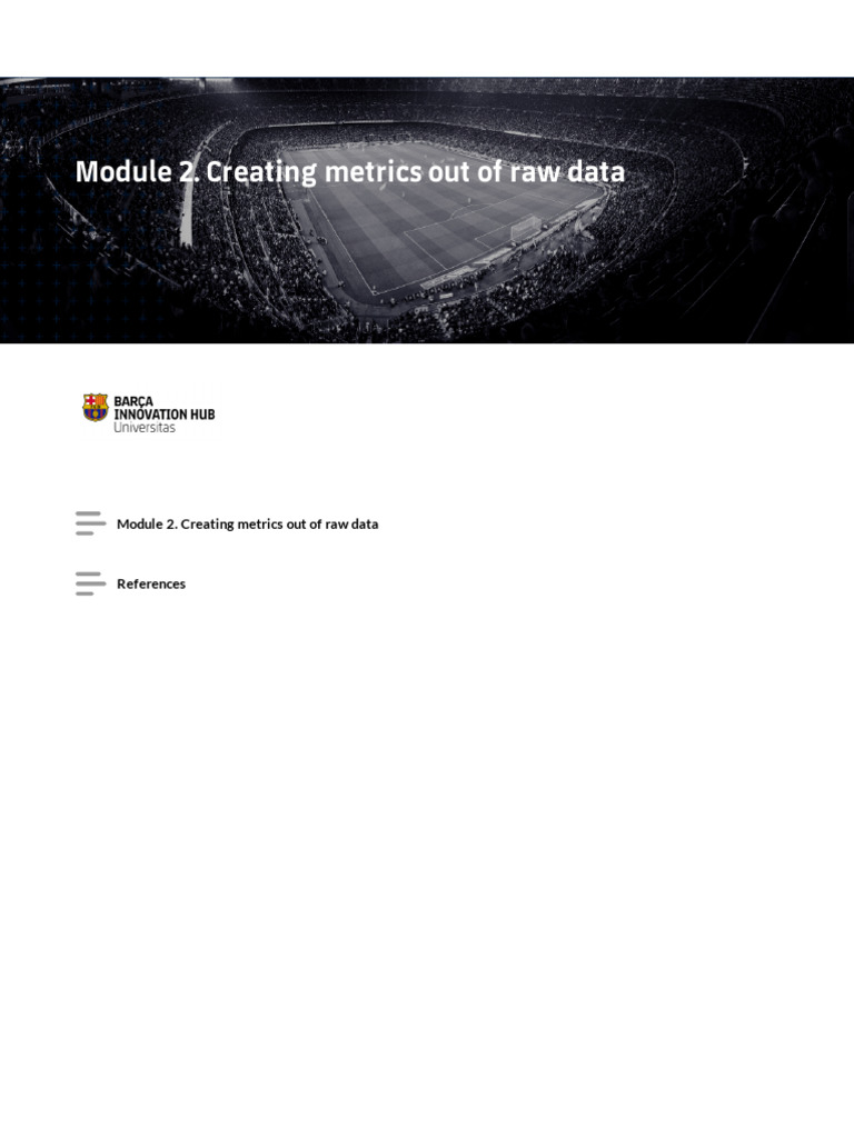 Module 2 Creating Metrics Out of Raw Data G0LE5yBo | PDF | Data | Moving Average
