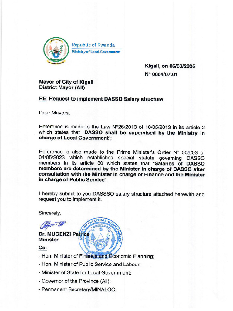 Request To Implement Dasso Salary-1 | PDF