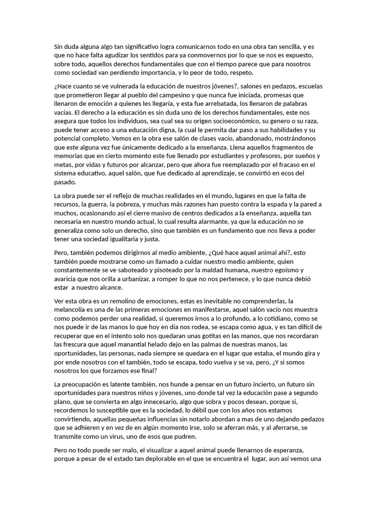 Sin duda alguna algo tan significativo logra comunicarnos todo en una ...