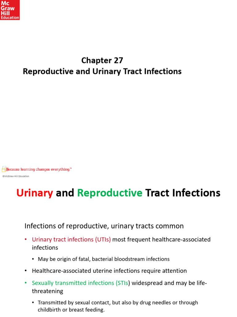 Reproductive and Urinary Tract Infections - Updated | PDF | Urinary ...