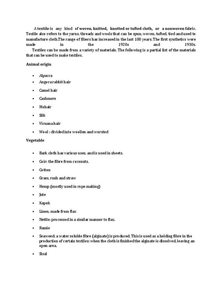 Textile Basics | PDF | Loom | Textiles