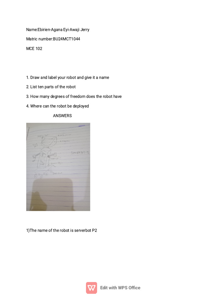 MCE 102 Assignment | PDF