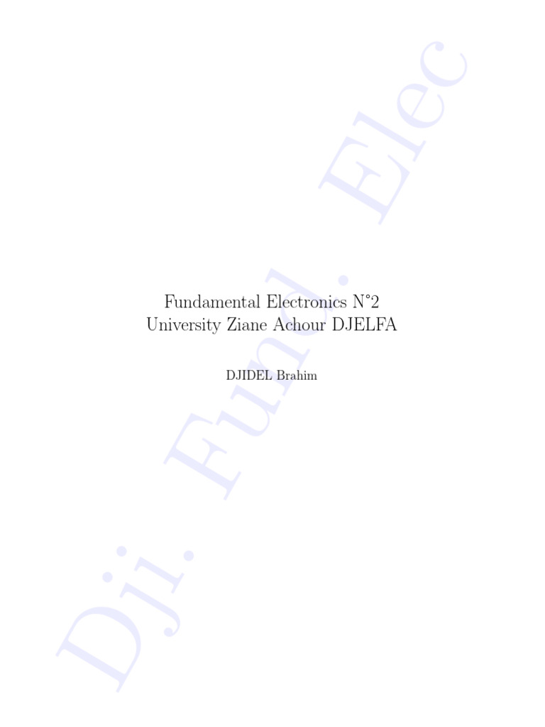 ELN FOND 2 English - Copie | PDF | Field Effect Transistor | Transistor