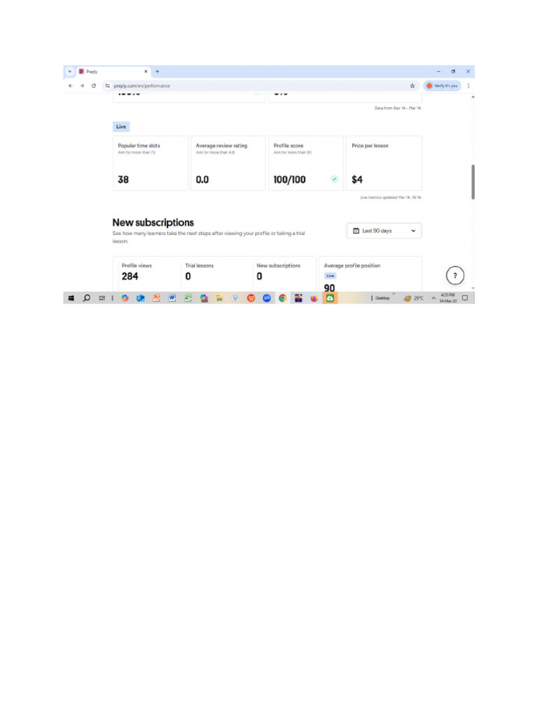screenshot profile score | PDF