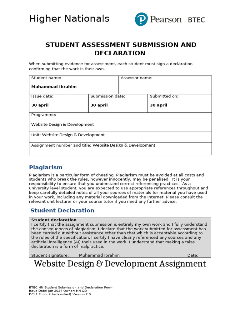 Website Design Assignment N | PDF | Domain Name | Search Engine Optimization