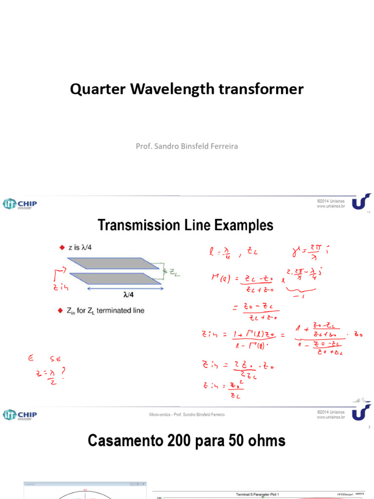12 - Quarter Wavelength Transformer | PDF