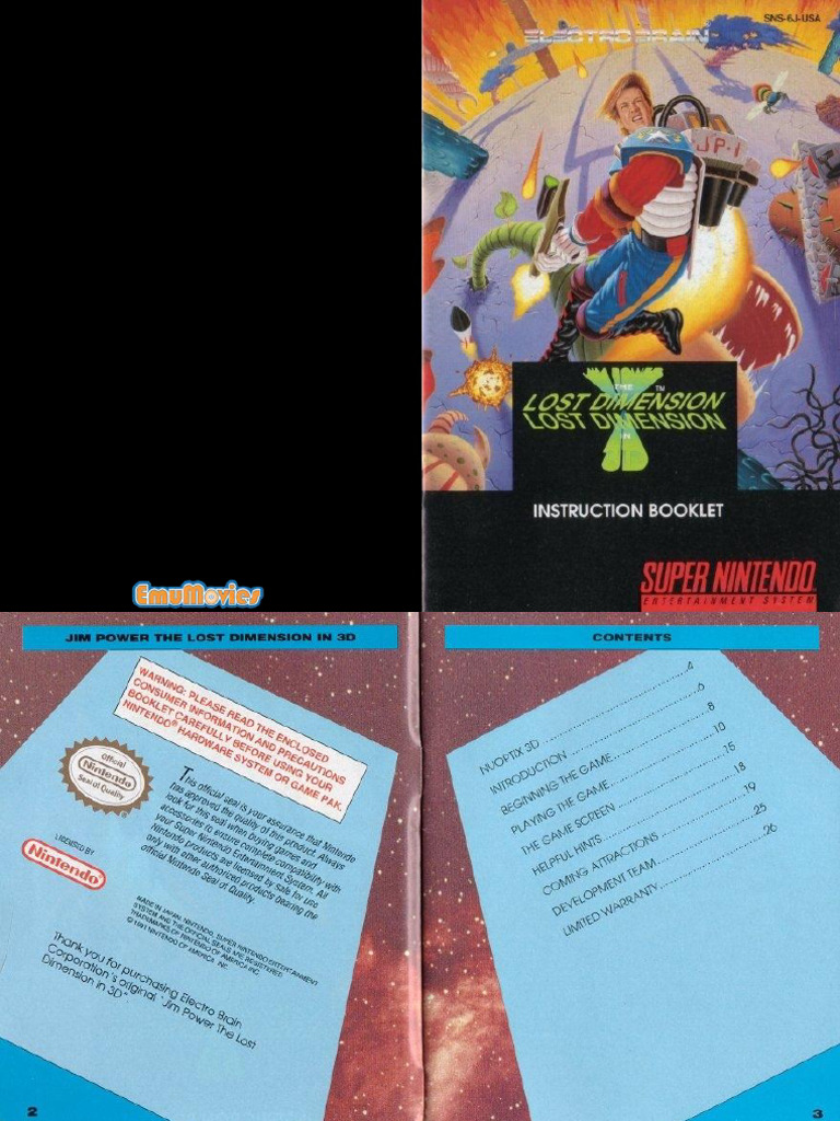 Jim Power - The Lost Dimension in 3D (USA) | PDF