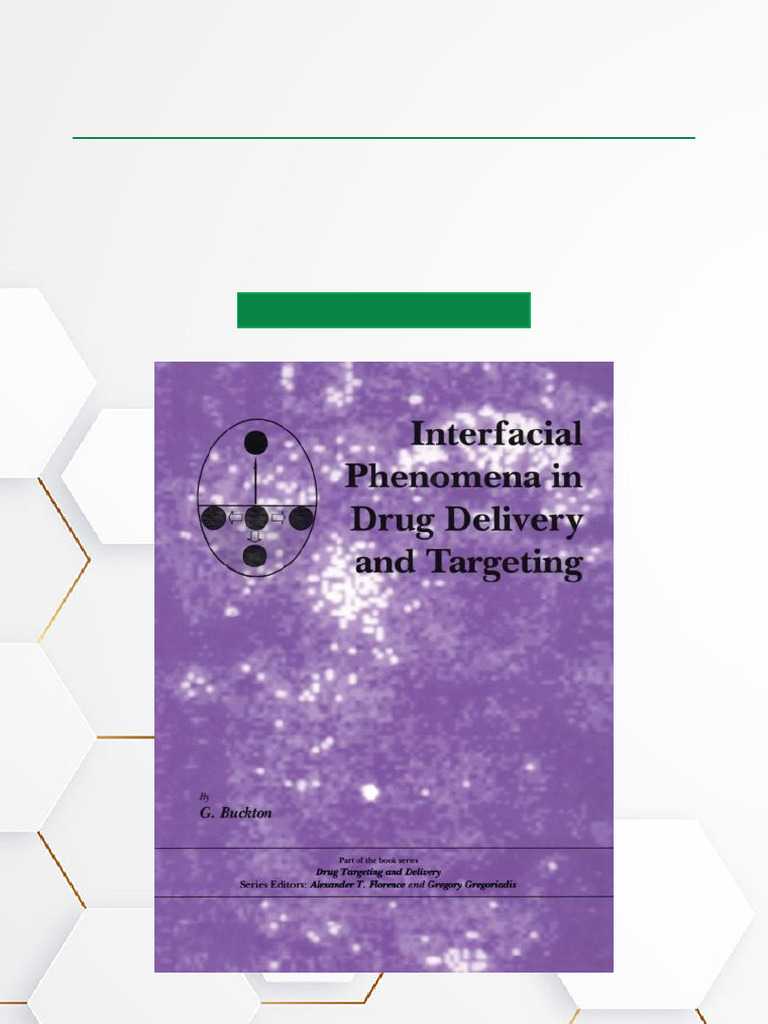 Interfacial Phenomena in Drug Delivery and Targeting 1st Edition Final ...
