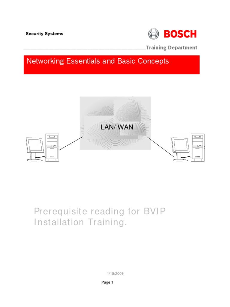 Bosch - Networking Essentials and Basic Concepts | PDF | Ip Address | Port (Computer Networking)