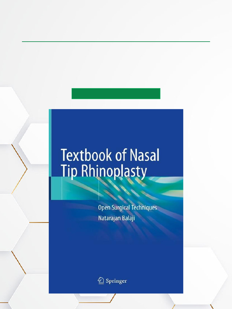 Textbook of Nasal Tip Rhinoplasty Open Surgical Techniques Full Access ...
