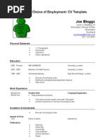 TransCelerate Abbreviated CV Template | PDF | Health Care | Medicine