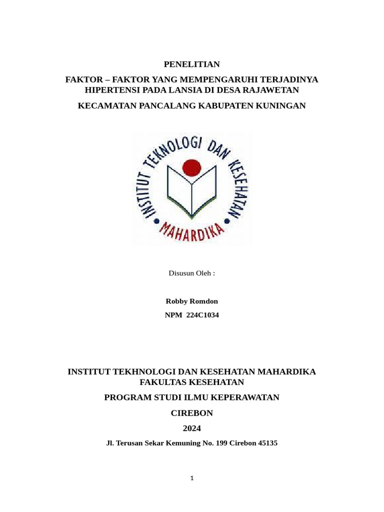 Metlit Hipertensi | PDF