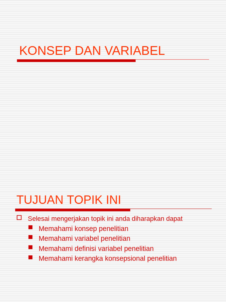 Part-6 KONSEP & VARIABEL | PDF