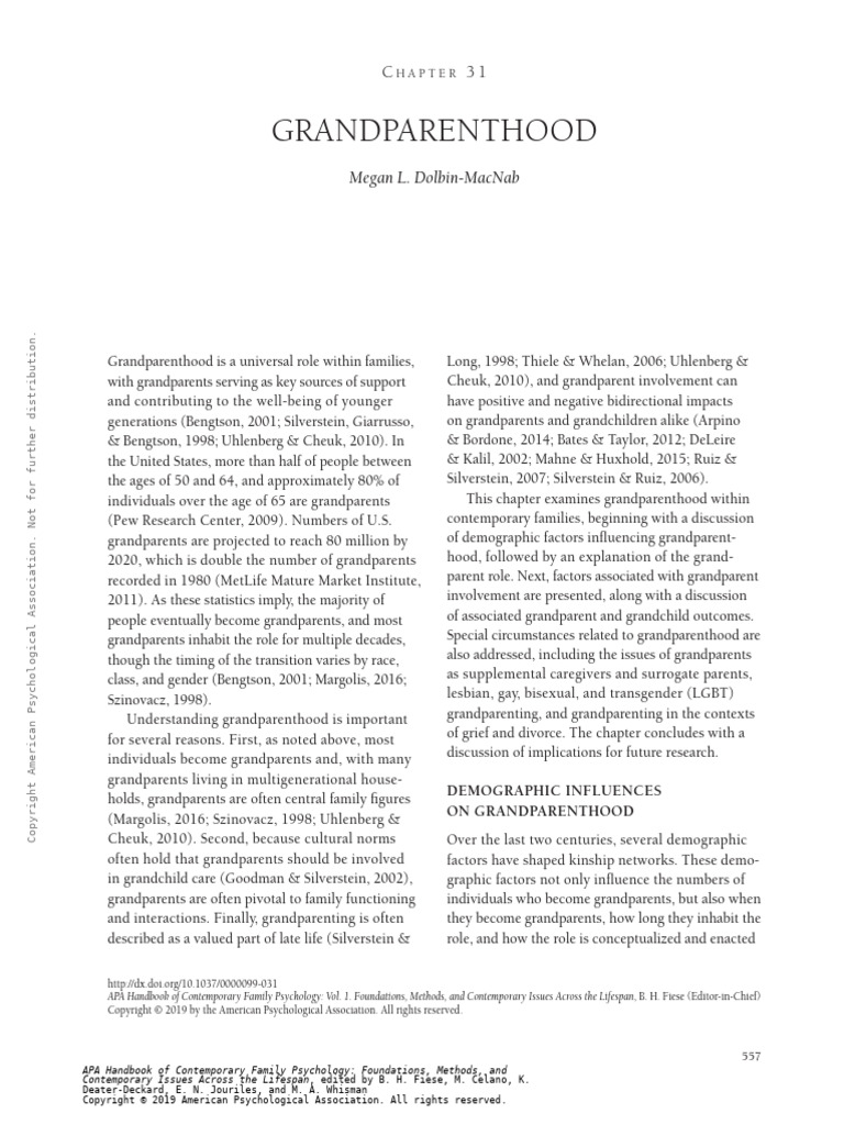 Understanding Grandparenthood Dynamics | PDF | Grandparent | Family