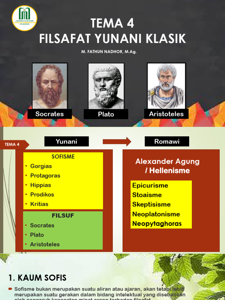 Filsafat Yunani Klasik dan Sofisme | PDF