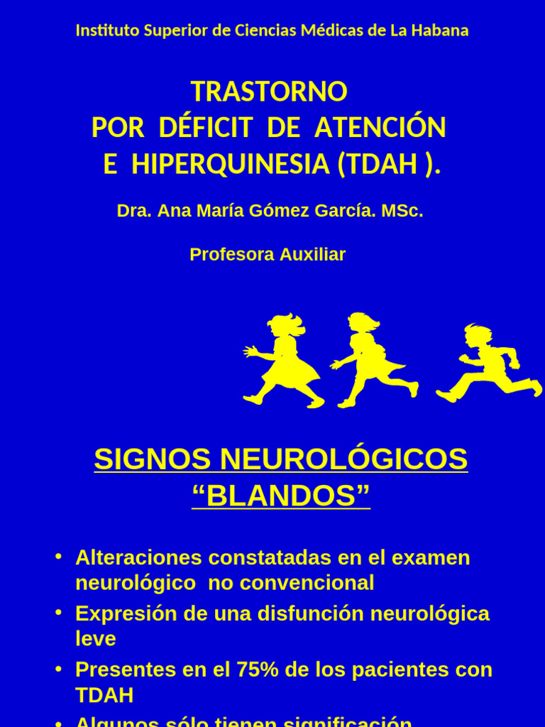 Tdah y Signos Neurol - Blandos | PDF
