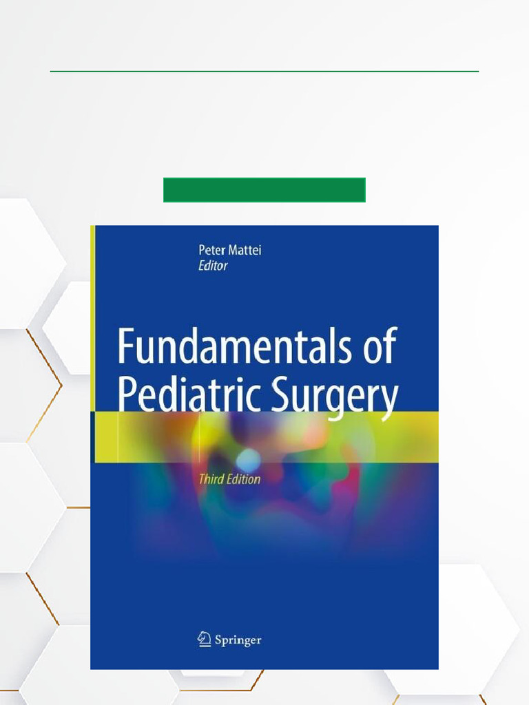 Fundamentals of Pediatric Surgery, 3rd Ed. | PDF | Surgery | Pediatrics