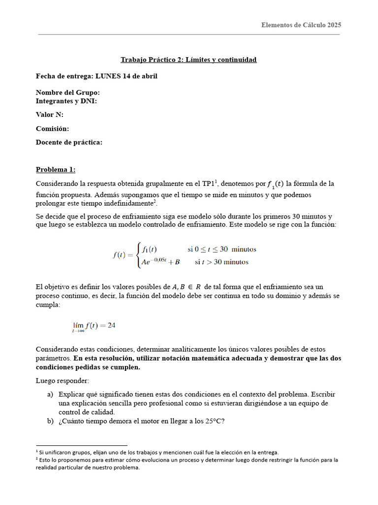 TP2 TM ECA2025 | PDF | Función (Matemáticas) | Análisis matemático