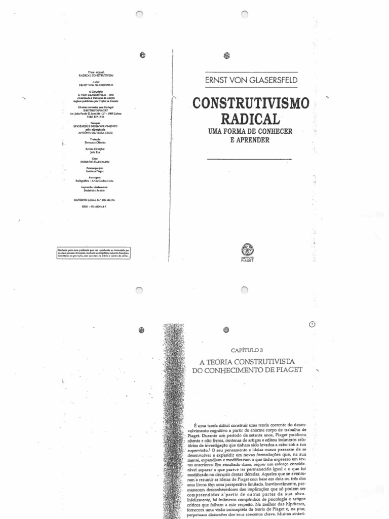 II. Construtivismo - Piaget | PDF