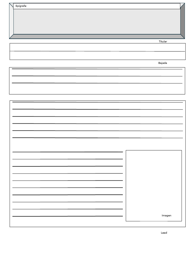 Formato Noticia 1eros y 2dos Medios | PDF