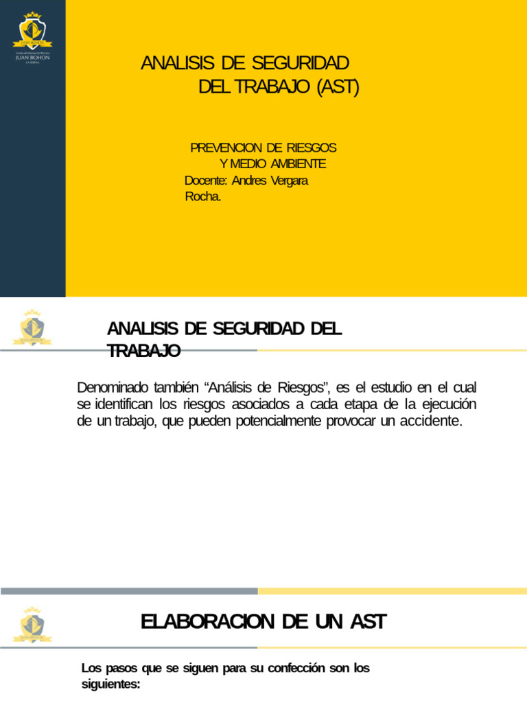 Análisis de Seguridad en el Trabajo AST | PDF