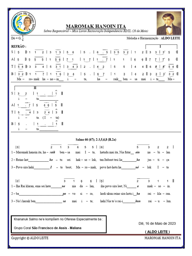 Maromak Hanoin Ita - Salmo 20 de Maio | PDF