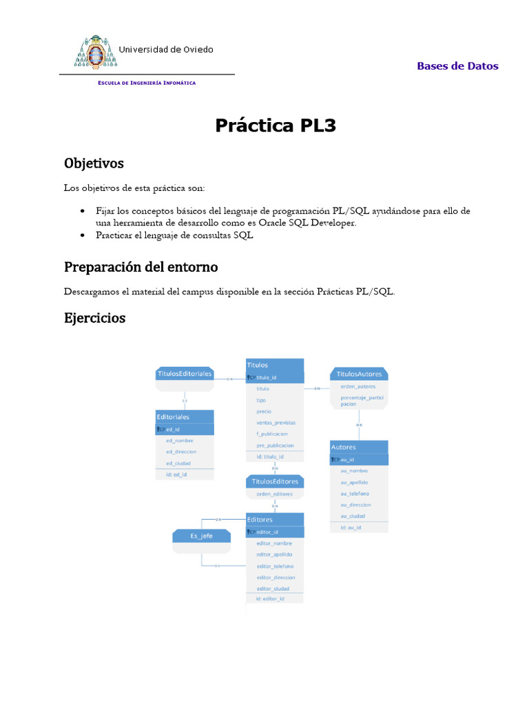 Lab PL3 ES | PDF | SQL | Pl / Sql