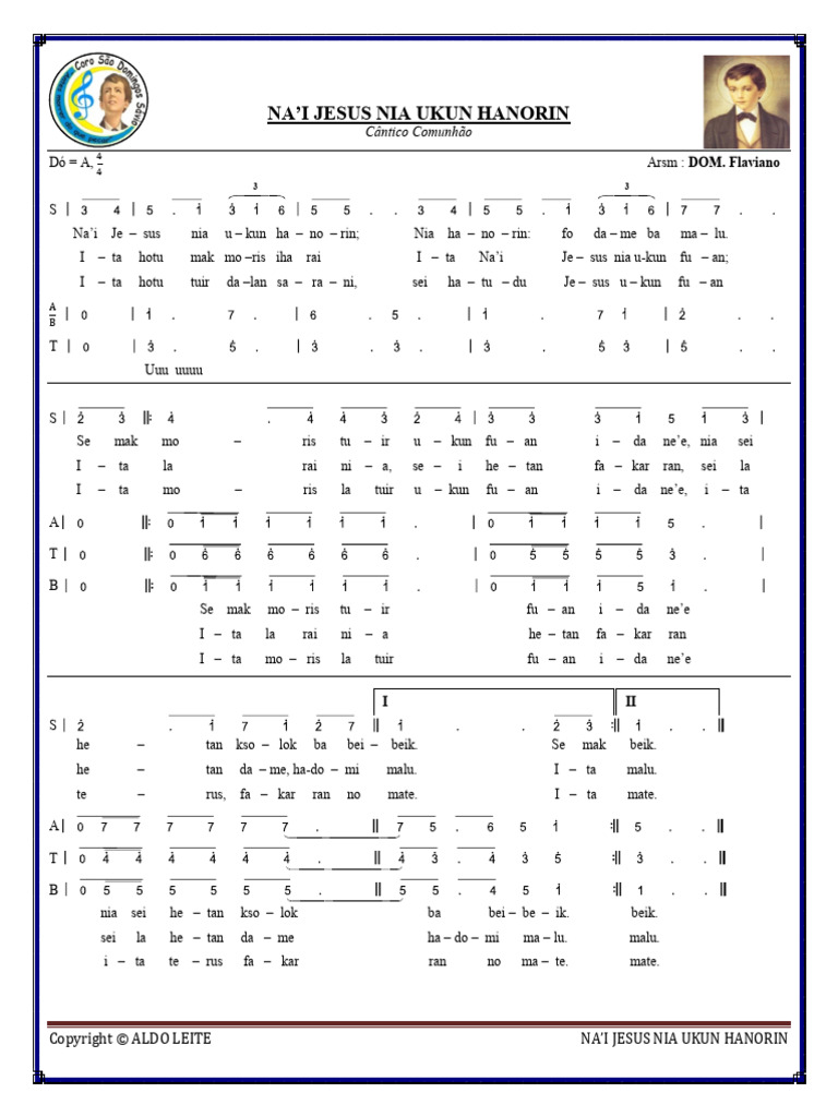 Nai Jesus Nia Ukun Hanorin | PDF