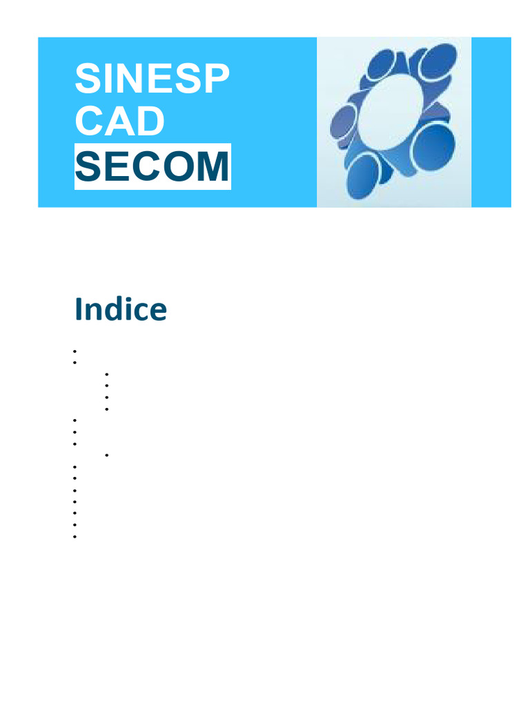 Manual SINESP CAD SECOM | PDF | Janela (informática) | Fazer login