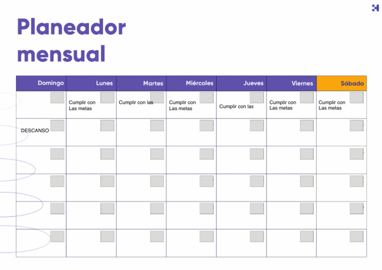 Planeador Mensual | PDF
