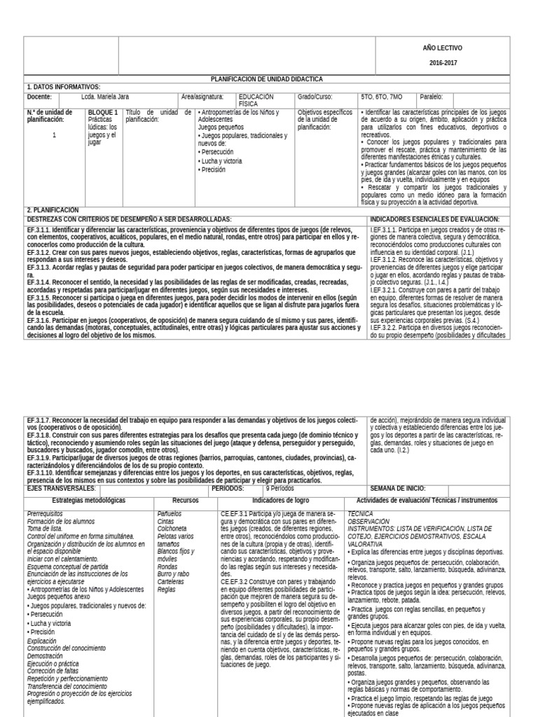 Formato PDCD Bloque 1 | PDF | Planificación | Maestros