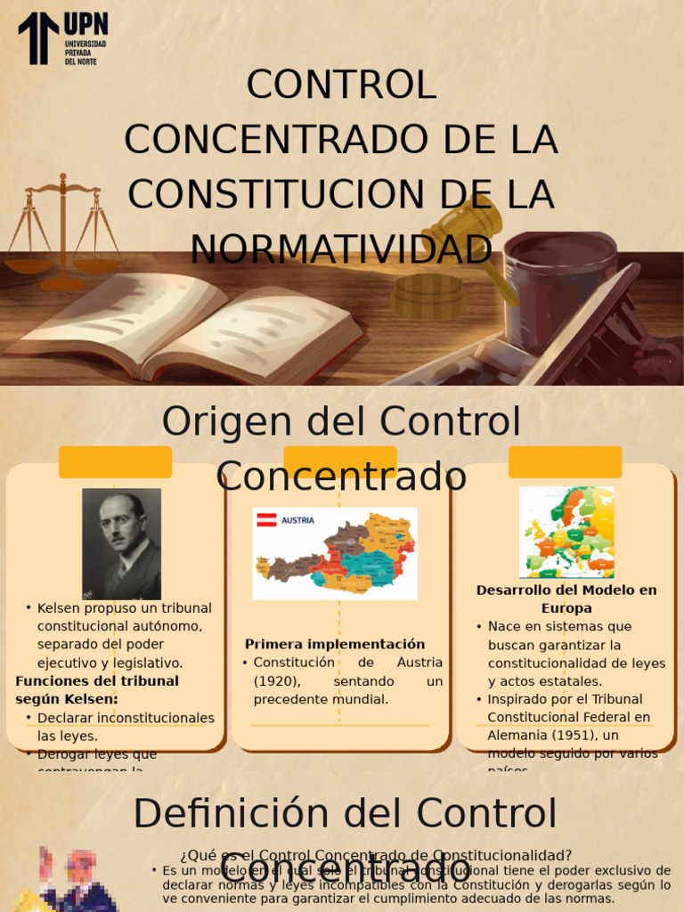 Control Concentrado de La Constitucion de La Normatividad | PDF | Constitución | Democracia