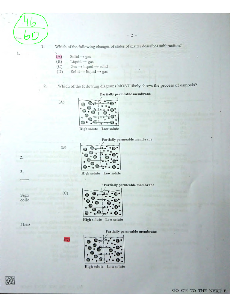 Integrated Science 2018 Correction | PDF