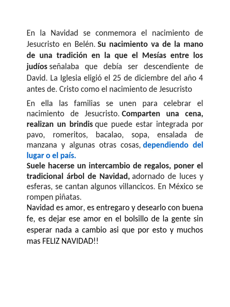 En La Navidad Se Conmemora El Nacimiento de Jesucristo en Belén | PDF
