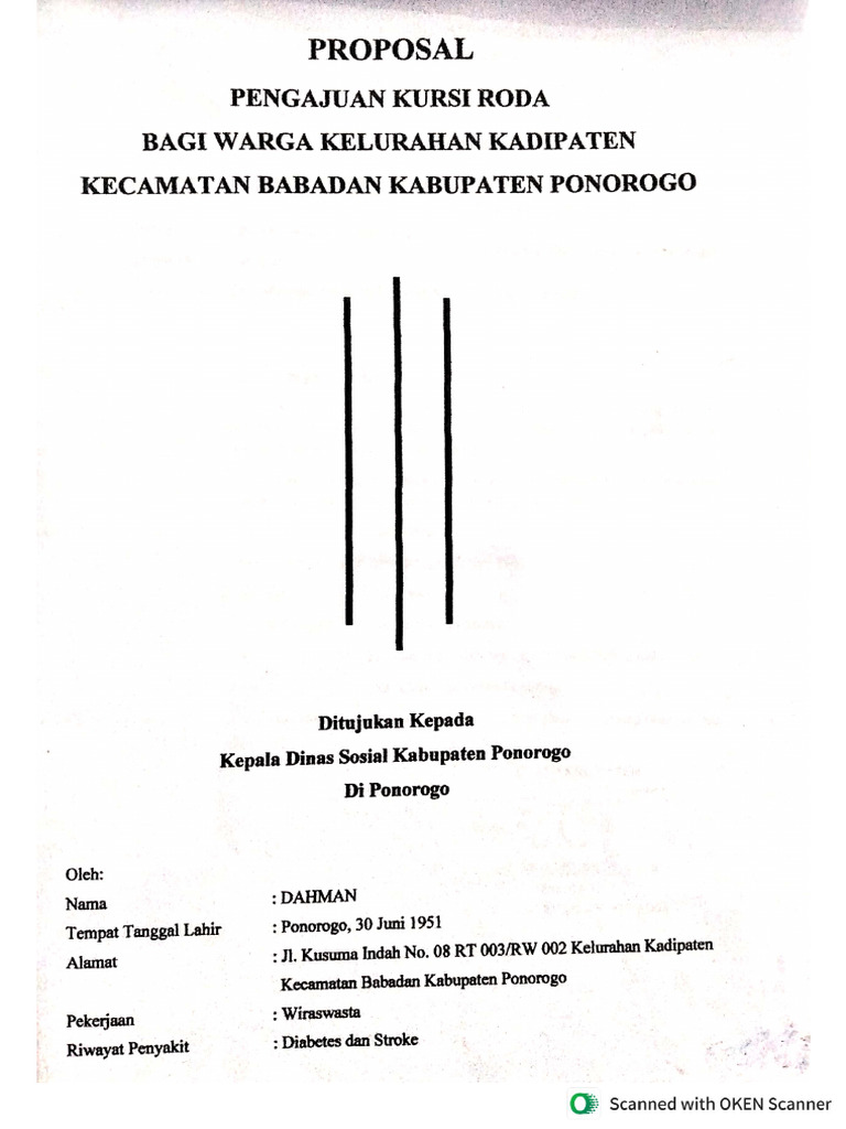 Proposal Kursi Roda | PDF
