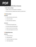 High Skill Dishes for GCSE Food Tech | PDF