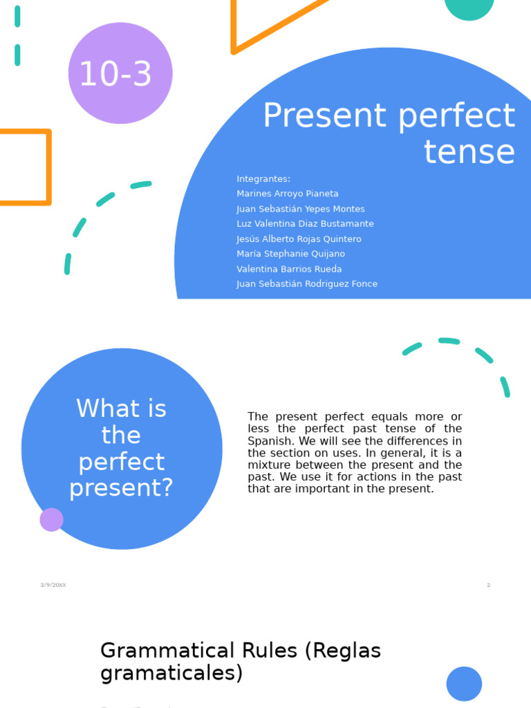 Understanding Present Perfect Tense | PDF | Grammatical Tense | Verb