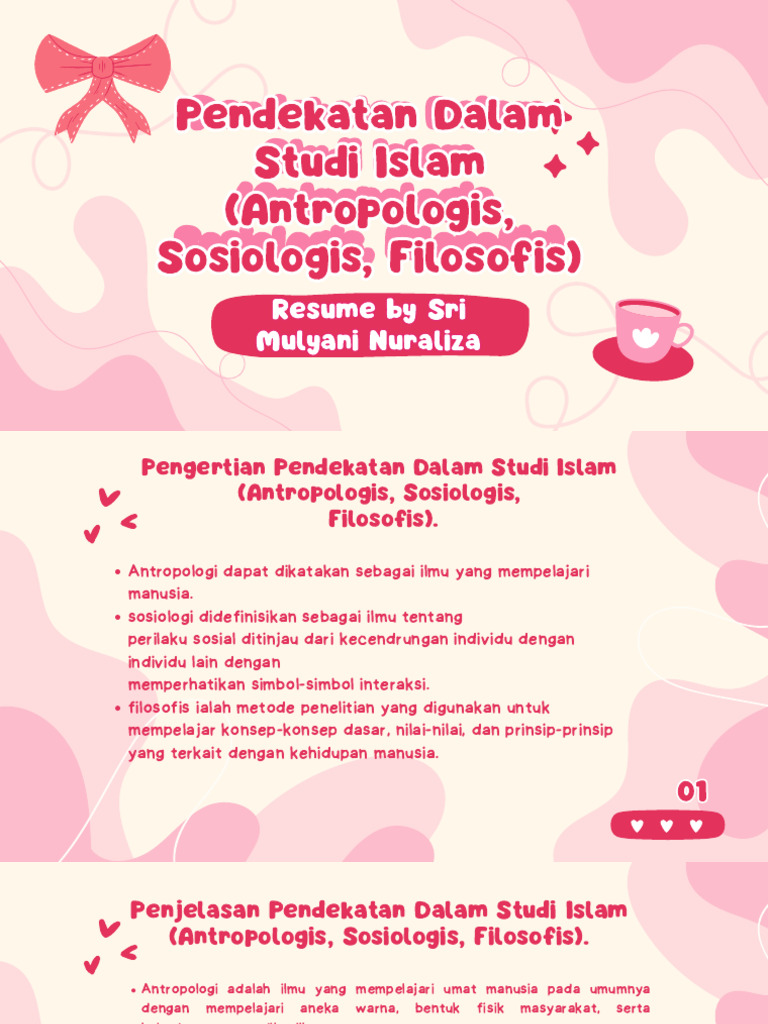Pendekatan Dalam Studi Islam | PDF
