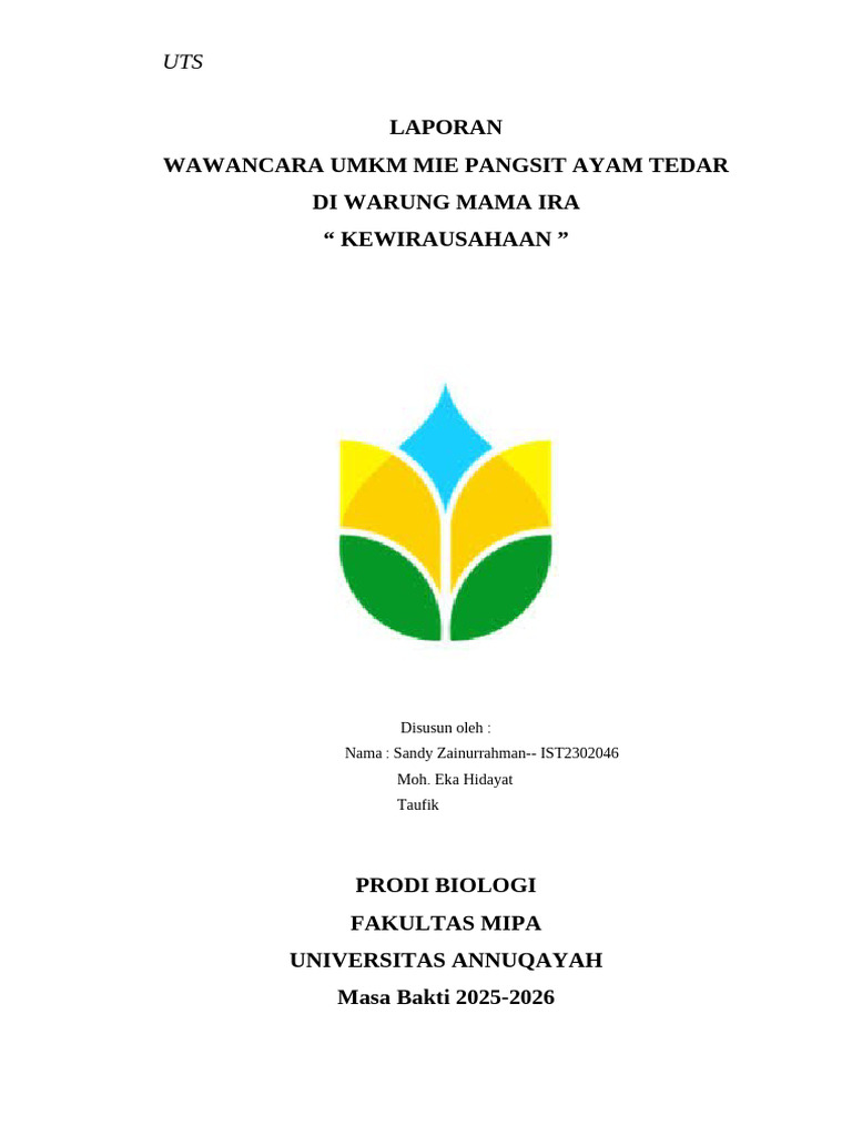 Wawancara UMKM Mie Pangsit Mama Ira | PDF