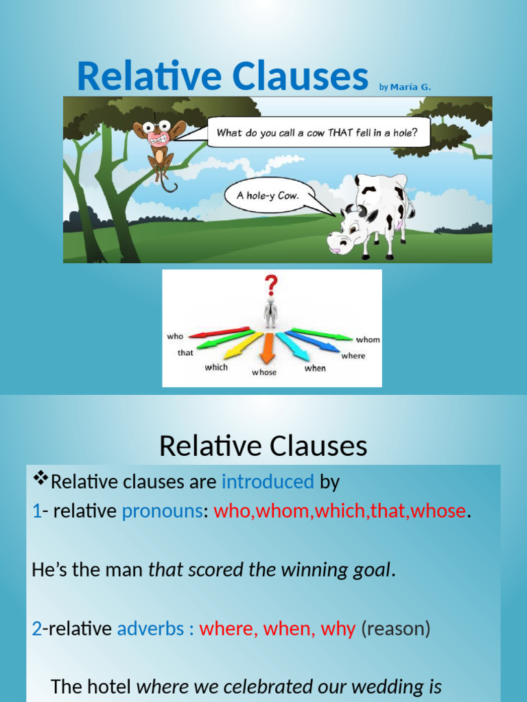 Advanced Relative Clauses Powerpoint 135256 | PDF