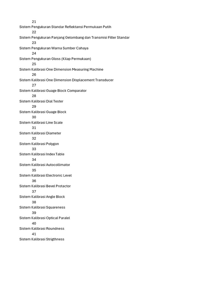 Fasilitas Sistem Pengukuran Puslit Metrologi - LIPI 2 | PDF