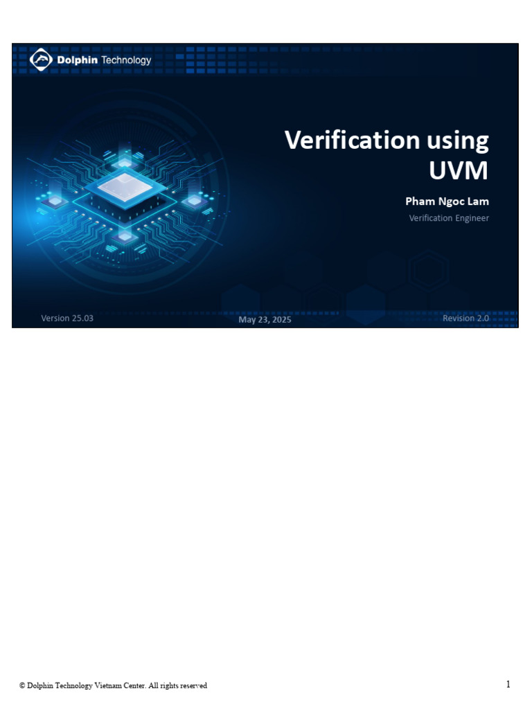Verification Using UVM NIC Dolphin Cadence | PDF | Class (Computer Programming) | Parameter ...