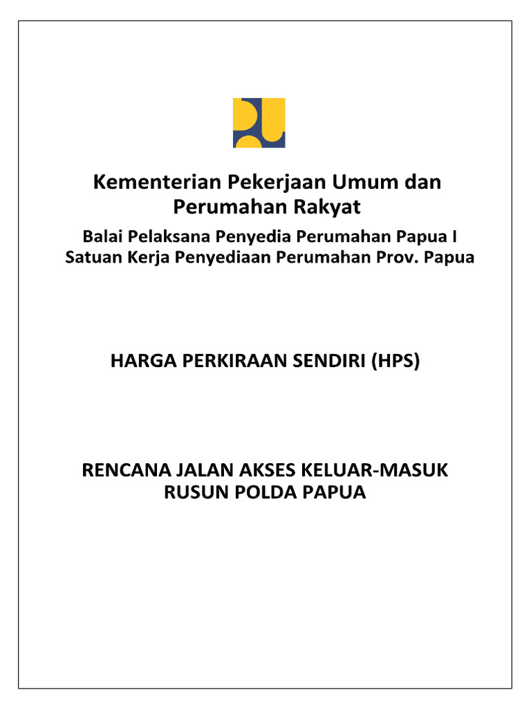 Rab&Gambar - Ren Jalan Akses Rusun Polda | PDF